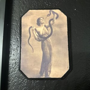 Lilith With the Serpent, Snake Charmer, Gothic Home Decor - Etsy