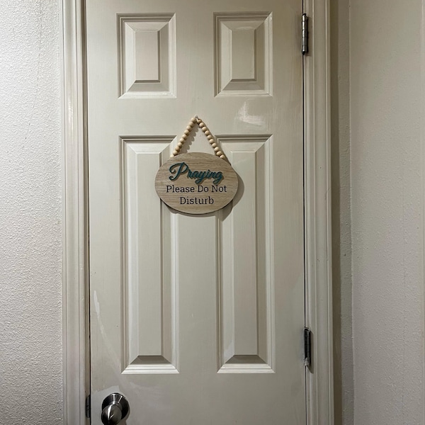 Praying - Please Do Not Disturb Door Hanger - Etsy