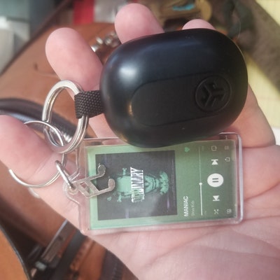 Spotify Song Plaque Keychain Custom Key Chain Add Charm Gummybear Heart ...