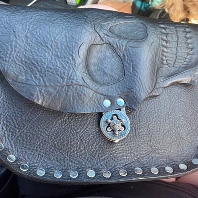 Human Skull Purse, Realistic Human Skull, Biker Bag, Cross Body Bag ...