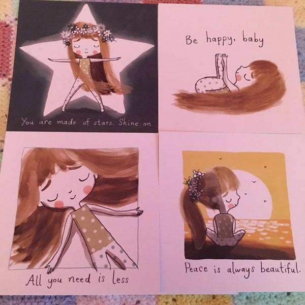 Postcards (set 1) by Cally Jane Studio - Etsy