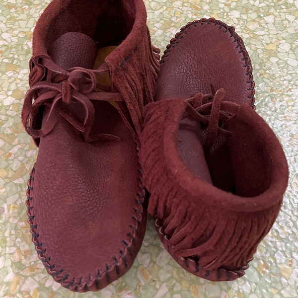 Handmade Moose or Elk Hide Moccasins - Etsy