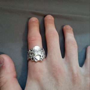 Cthulhu Ring Handcrafted Pewter Ring Adjustable Men's Ring Doctor Gus ...