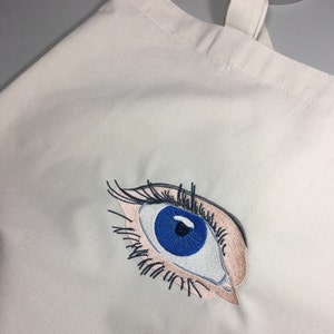 Blue eye machine embroidery design realistic eye | Etsy