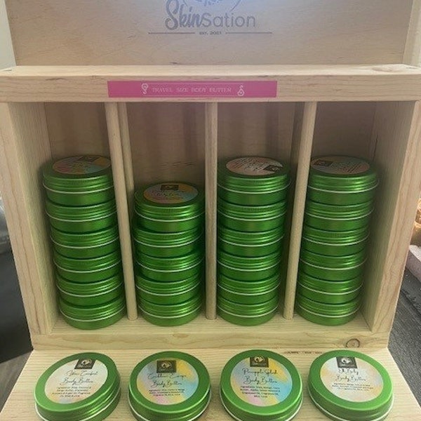 2 Oz Tin Display / 2 5/8" Tin Display / Solid Cologne Display / Lips ...