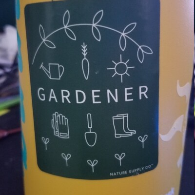 Gardener Sticker, Vinyl Stickers, Gardener, Garden Sticker, Laptop ...