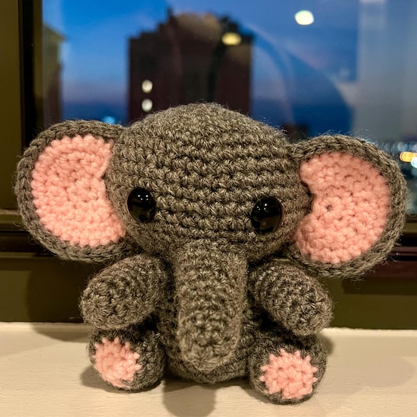 Baby Elefant Häkelanleitung Amigurumi Elefant Muster Safari Tier ...