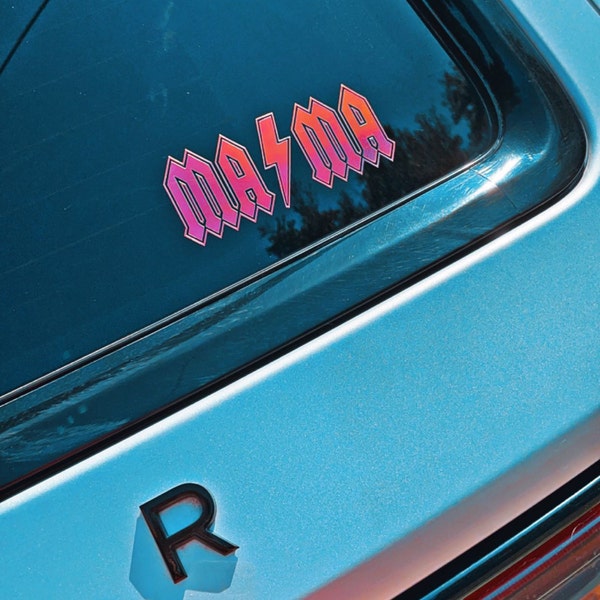 Mama Decal | Mama Decal for Car | Mama Rockstar Decal for Car | Mama ...