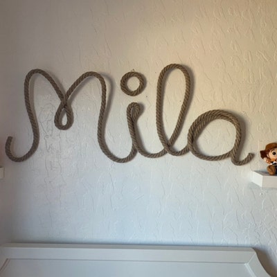 Giant Personalized Rope Wall Name for Nursery Decor, Extra Large ...