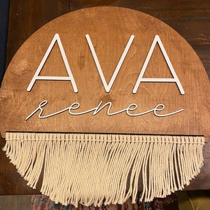 Small Name Sign Nursery Name Sign Wood Cutout Name Sign - Etsy