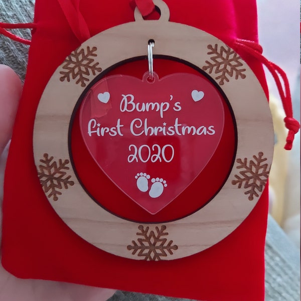 Mummy to Be Christmas Gifts - Bumps First Christmas Decoration Ornament ...
