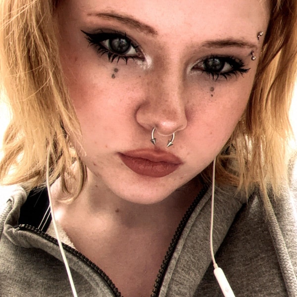 14g SEPTUM Ring, Septum Horseshoe, Septum Ring 14g, Circular Barbell ...