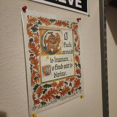 Smaller Gods Poem Calligraphy Digital Print - Etsy