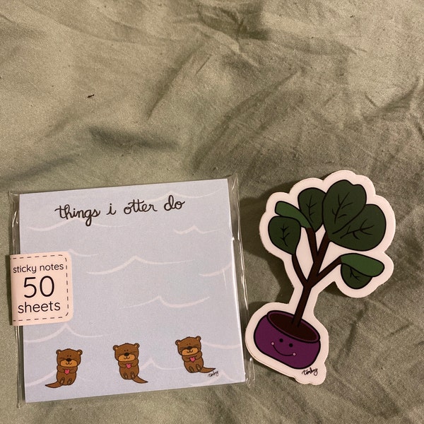 Otter Sticky Notes | Things I Otter Do | Otter Gifts | Otter Stationery ...
