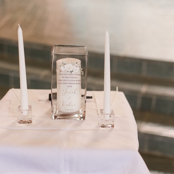 Custom Unity Set for Wedding, Unity Set Personalized, Handmade Unity ...