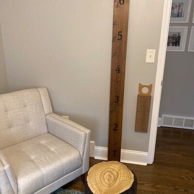 Growth Chart Ruler 3D Playroom Decor Wall Ruler Personalized Wood ...
