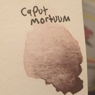 Handmade Watercolor Caput Mortuum Opaque Watercolor for Painting ...