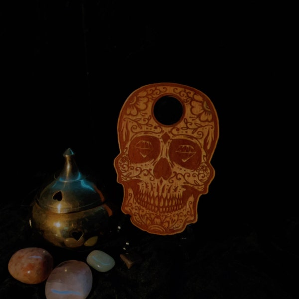 Engraved Wood Ouija Board & Planchette Set the Goat - Etsy