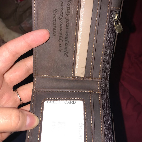 Mens Wallet Personalized Wallet Monogrammed Wallet Engraved Wallet ...