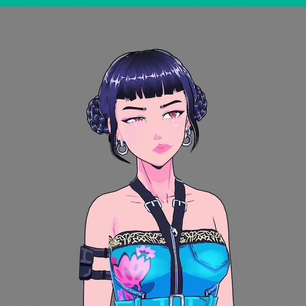 Jinx Pre-made 3D Vroid VRM Model | Vrchat Avatar | 3D Vtuber Model ...