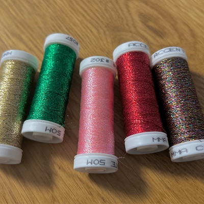 Metallic Embroidery Thread Accentuate Metallic Filament Thread Metallic ...