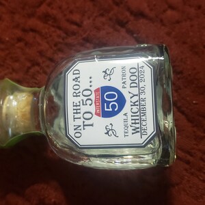 Mini Tequila Custom Label 50ML, Birthday Labels, Groomsmen Gift, Mini ...