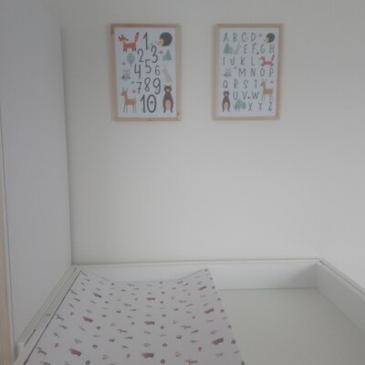 Woodland Numbers Print Forest Animal Number Wall Art Boy Girl - Etsy