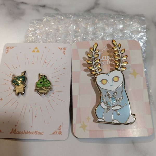 Blupee & Bubbul Gem Enamel Pin Bobble Interactive Pin Cute Bunny Pins ...