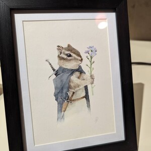 Red Squirrel Bard Print - Etsy