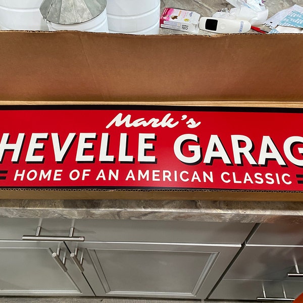 Father's Day Gift, Chevelle Garage Sign, Chevelle Sign, Custom Chevy ...