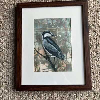 American Bittern Art Bird Painting Bird Artwork Watercolor Bird Wadding ...