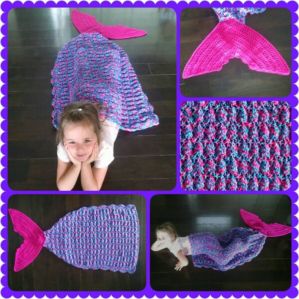 PATTERN ONLY Mermaid Tail Sack, Pattern Includes Sizes 0-6 Months, 6-12 ...