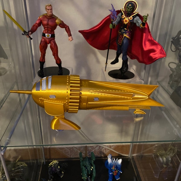 Flash Gordon Zarkov's Rocket Ship Kit Model - Super Quality 330mm 13 ...