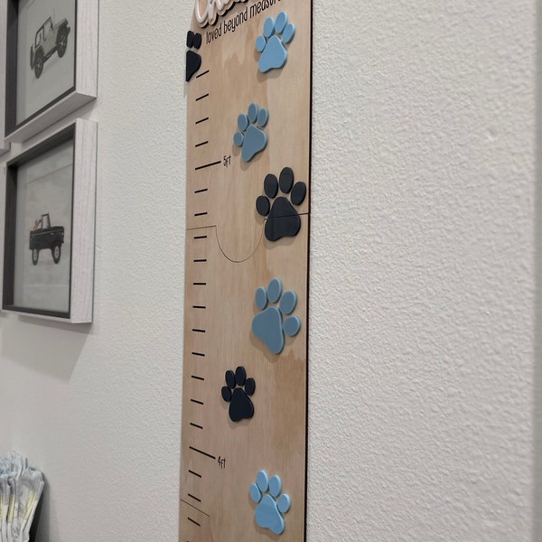 Personalised Growth Chart FIELD OF DAISIES Girls Room Decor Daisy Theme ...