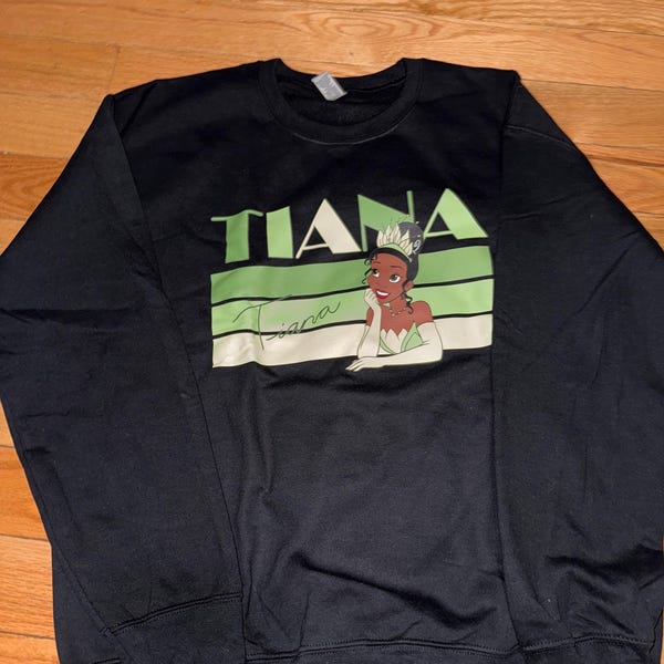 Retro Disney Princess Tiana Sweatshirt, Disney Princess Sweatshirt ...