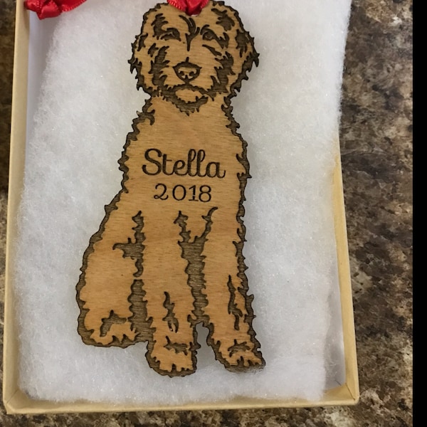 Goldendoodle Personalized Christmas Ornament - Labradoodle - Custom Pet ...