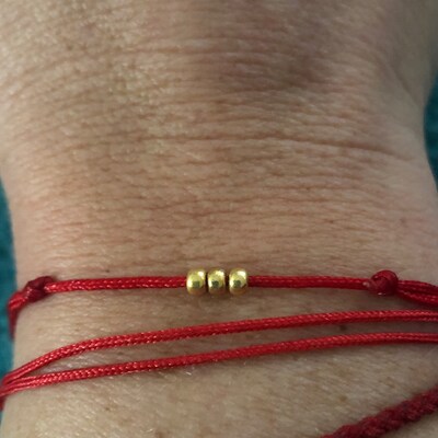 Gold Red String Bracelet, Red String Bracelet, Red String Protection ...