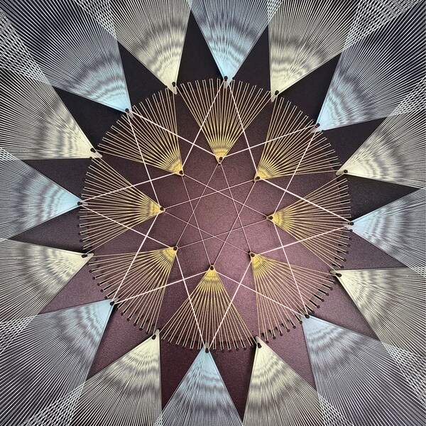 String Art Kit "the Flare-1", DIY, Mandala, Nail and String Art Kits ...