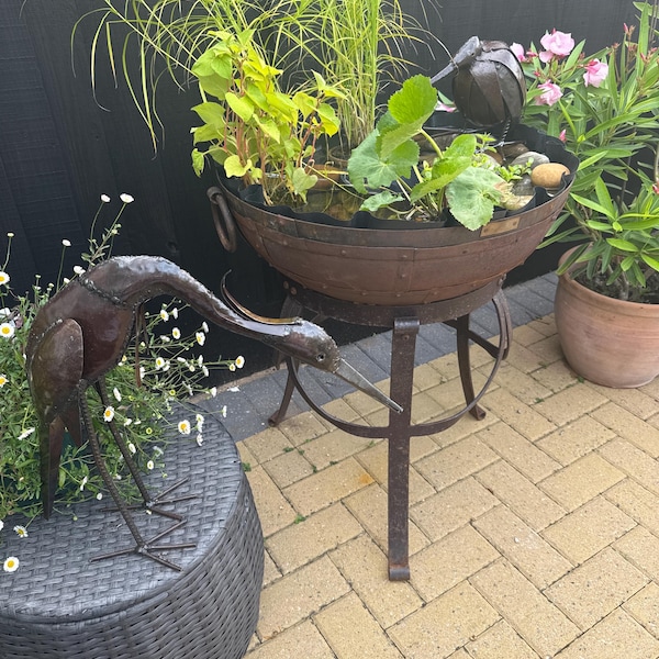 Metal Pheasant Garden Ornament Sculpture Art - Handmade Recycled Metal ...