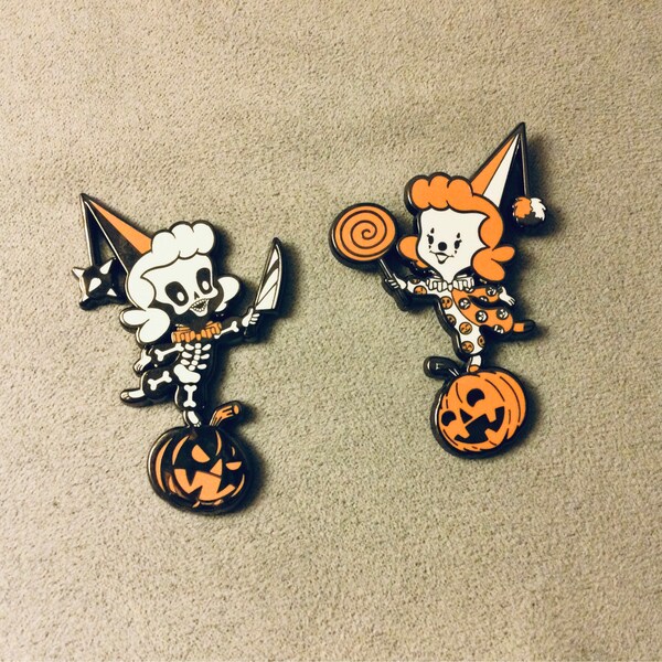 Spooky Cute Cartoon Bat Enamel Pin - Etsy