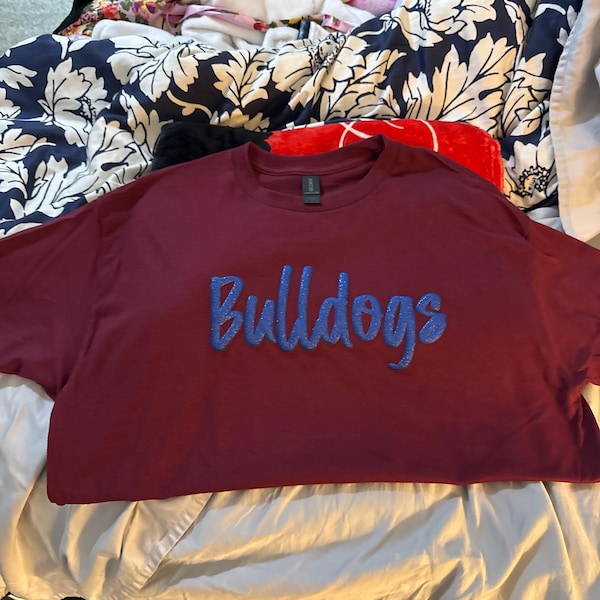 Custom Puff Print Team Name T-shirt, Personalized Puff Writing for ...