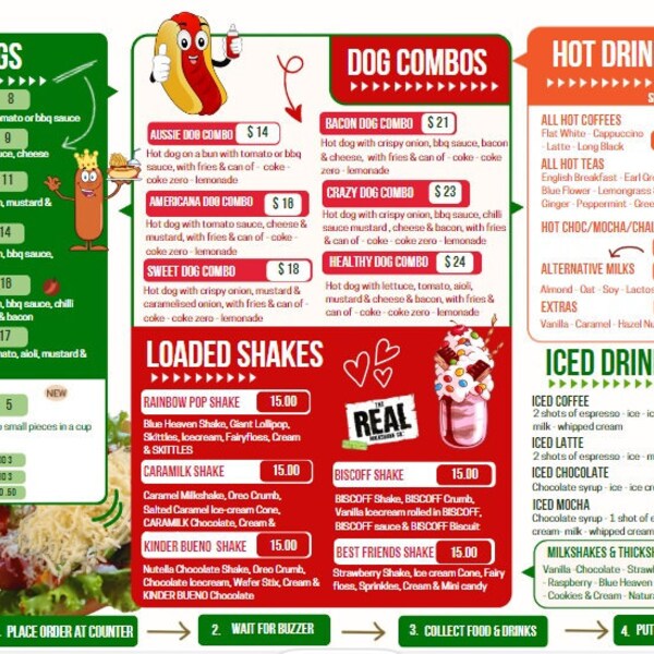 Mobile Menu Canva Template Food Menu QR Scan Mobile FREE Website Simple ...