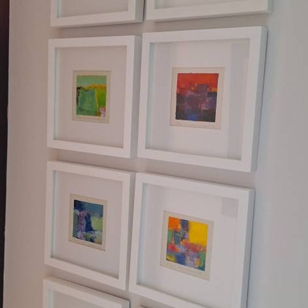 Small Box Painting 2136 - Original Oil Painting - 22.7 Cm X 22.7 Cm ...
