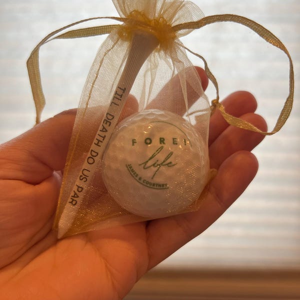 Personalized Wedding Golf Ball Favors , Custom Wedding Day Gift,color ...