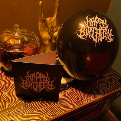 Heavy Metal Happy Birthday Card Death Metal Gift - Etsy UK