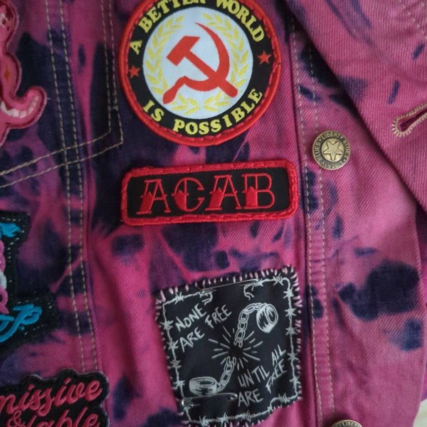 ACAB Embroidered Patch All Cops Are Bastards Protest Patches - Etsy