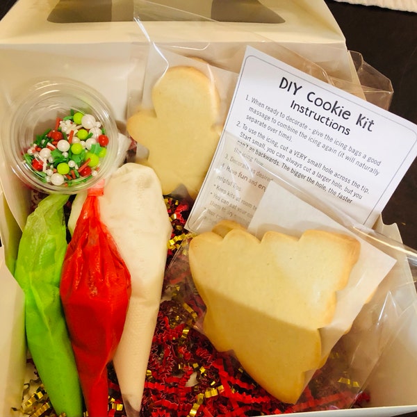 SIMPLE DIY Cookie Kit Instructions - Printable Card - 4" X 5" - Cookie ...