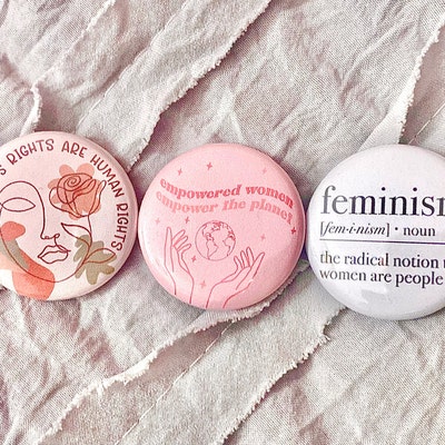 Womens Empowerment Buttons Feminist Pin Feminist Pin Button Feminist ...
