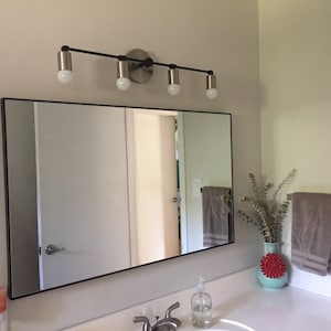 Brass Vanity Lamp Long Vanity Light 4 Bulb Bathroom Light Vanity Light ...