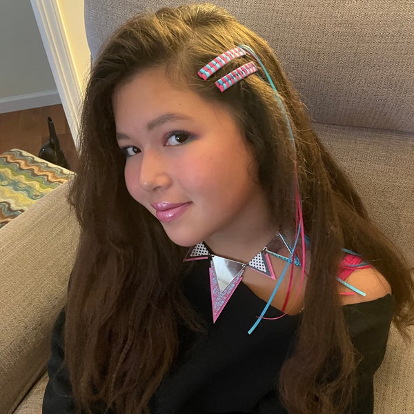 1980s Retro Ribbon Barrettes - Etsy